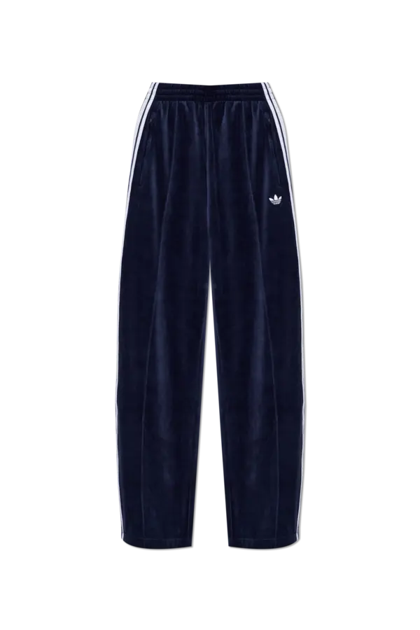 ADIDAS ORIGINALS Velour Sweatpants - Navy Blue