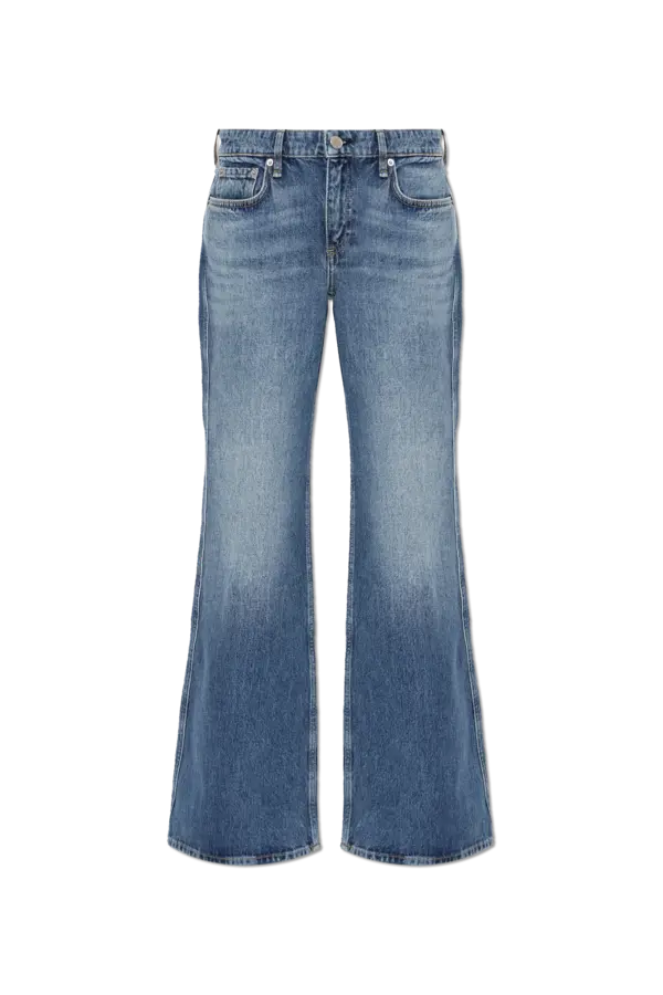 Rag & Bone Flared Leg Jeans - Blue