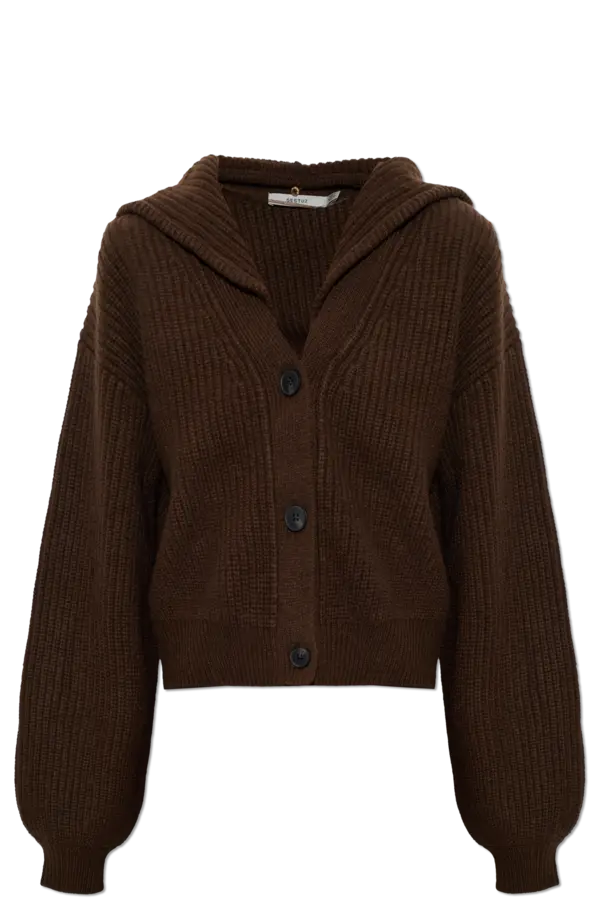 GESTUZ Wool Cardigan 'gzkamina - Brown