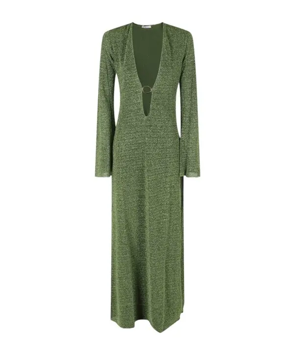 Oseree Lumiere Long-sleeved Kaftan - Green