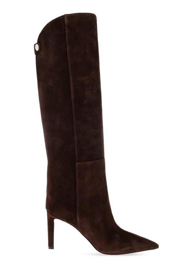 JIMMY CHOO Alizze Suede Knee-high Stiletto Boots - Brown