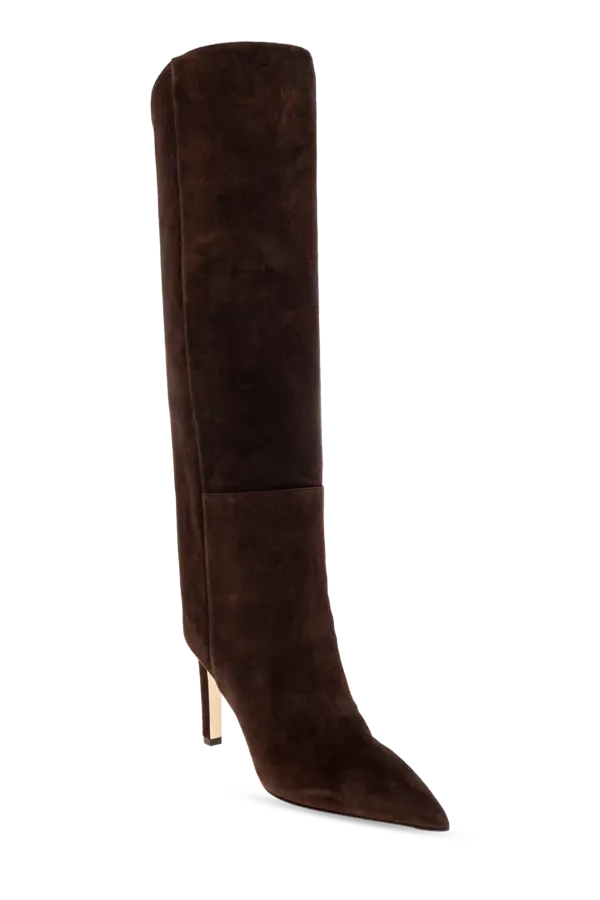JIMMY CHOO Alizze Suede Knee-high Stiletto Boots
