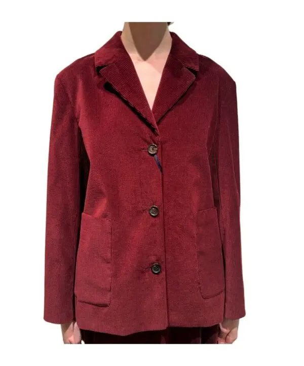 Max Mara Smmmaranta Single-breasted Blazer - Bordeaux