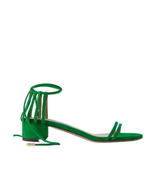 AQUAZZURA Open-toed High-heeled Sandals - Green