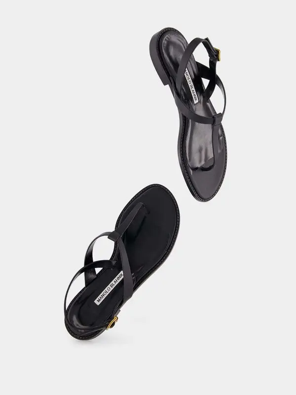 Manolo Blahnik Open-toed Flat Sandals