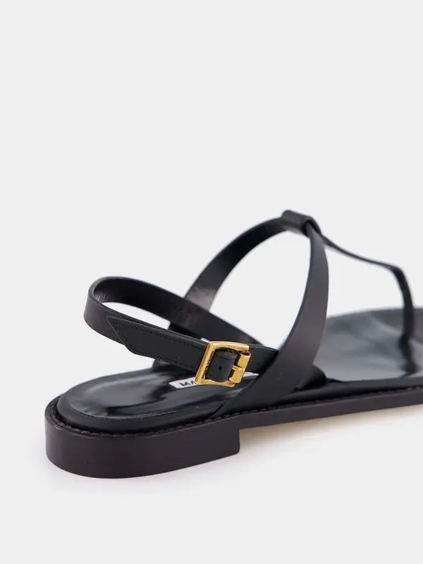 Manolo Blahnik Open-toed Flat Sandals