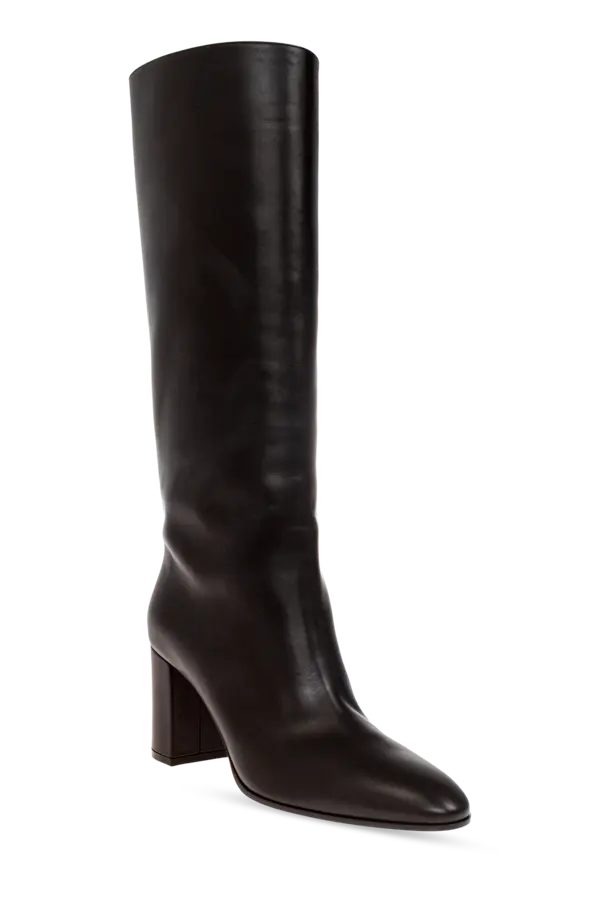 GIANVITO ROSSI Dana' Knee-high Block Heel Boots In Calf Leather