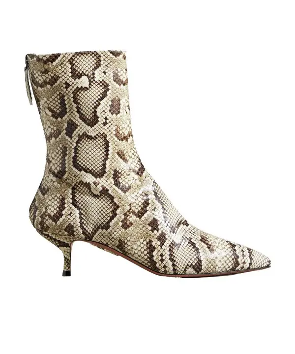 AQUAZZURA Montmartre Ankle Boots - Nude