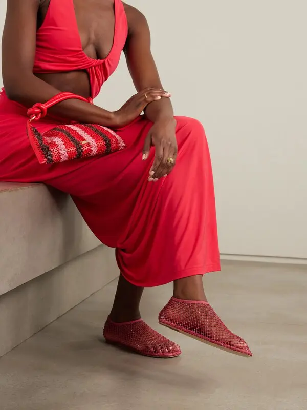 Christopher Esber Mesh Ballet Flats