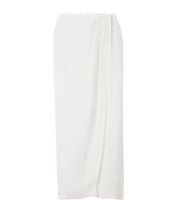 Lisa Marie Fernandez Lightweight Pleated Linen-blend Maxi Dress - No