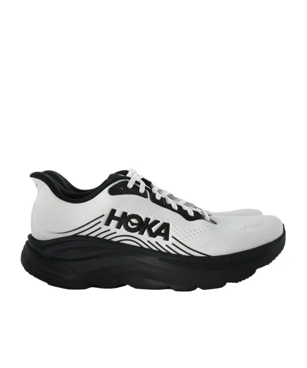 Hoka One One Clifton 11 Mesh Running Shoes - White/black