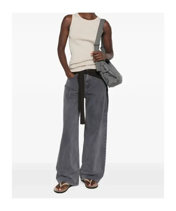 ICON DENIM LOS ANGELES Faded Wide-leg Jeans