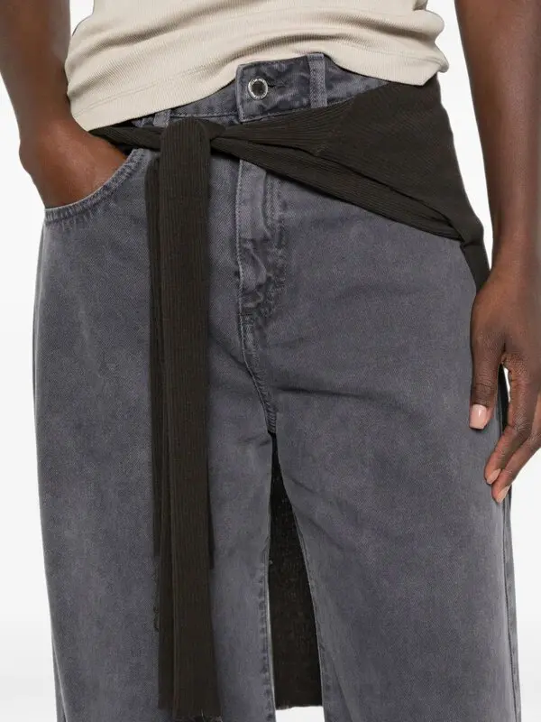ICON DENIM LOS ANGELES Faded Wide-leg Jeans
