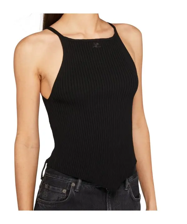 COURREGES Signature Knitted Sling Top