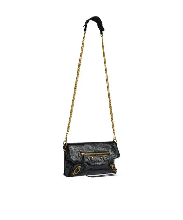 Balenciaga Le City Clutch With Chain