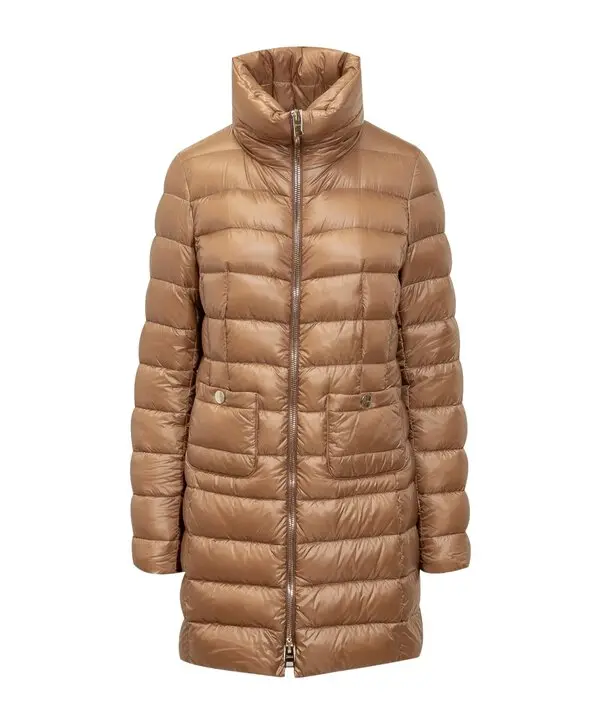 Herno High Neck Down Jacket - Brown