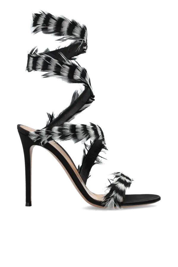 GIANVITO ROSSI Opera Heeled Sandals - Black