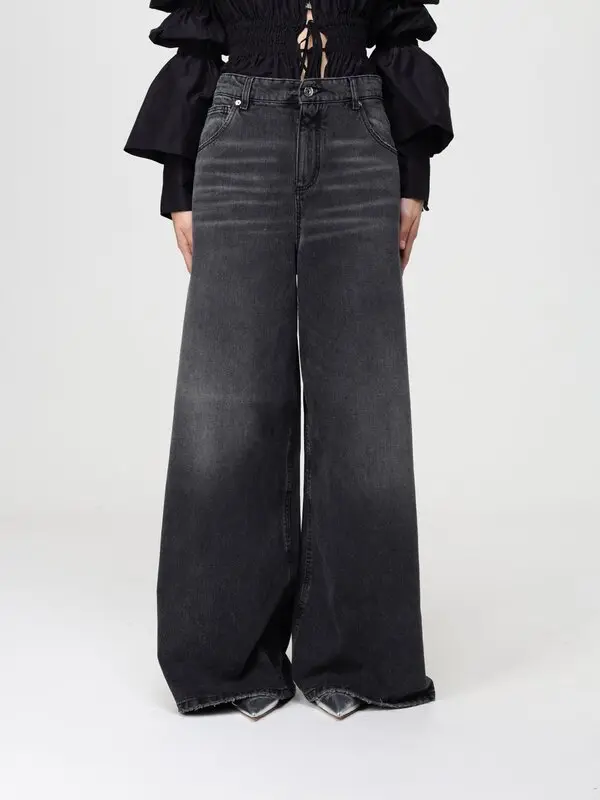 Blumarine Whiskering-effect Jeans