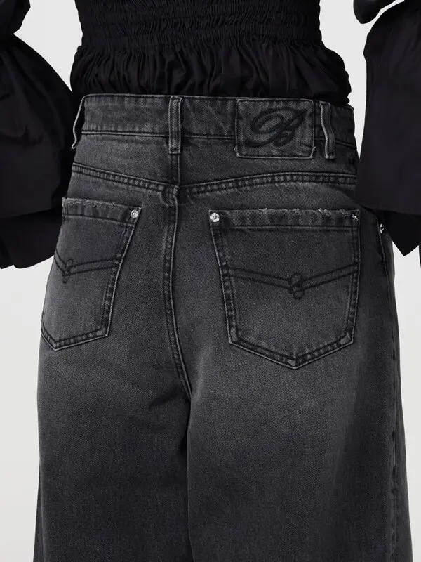 Blumarine Whiskering-effect Jeans