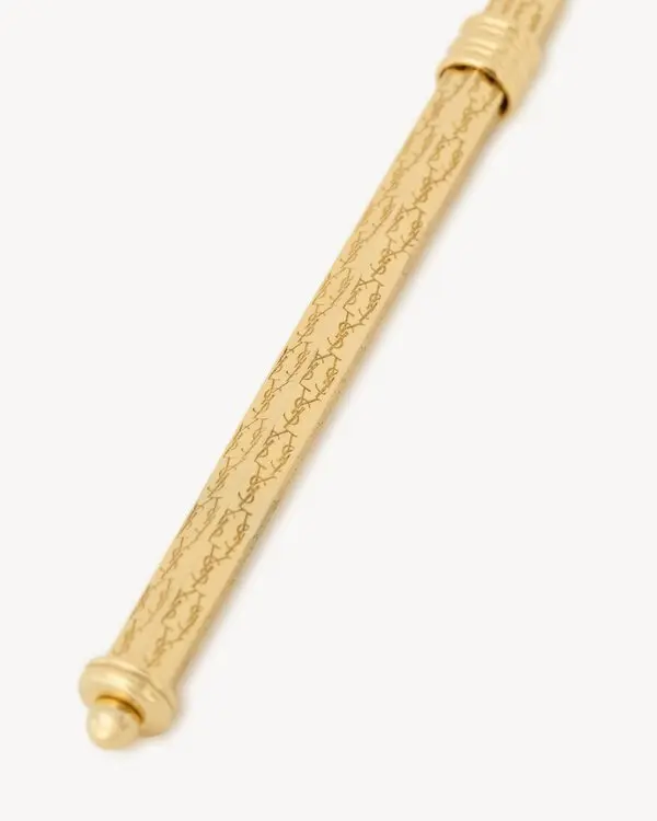 Saint Laurent Metal Necklace Shaped Like A Cocktail Stirrer