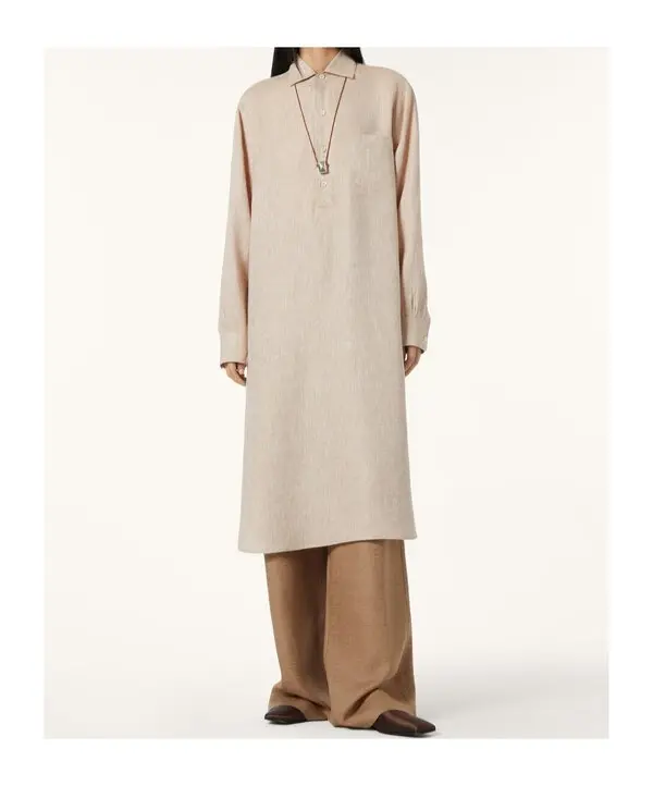 Loro Piana Long Sleeve Shirt Dress