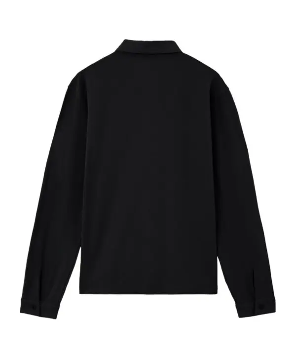 Stone Island Slim-fit Long-sleeve Polo With Tonal Compass Patch