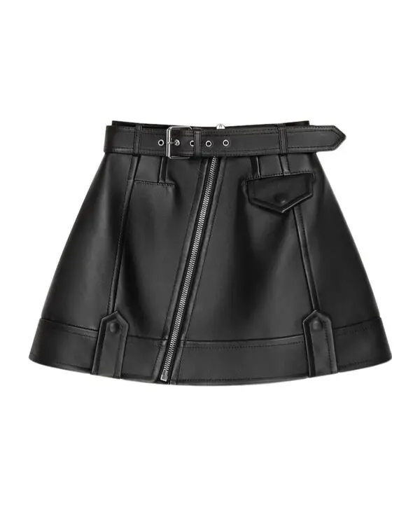 Givenchy Mini Biker Skirt In Nappa Leather