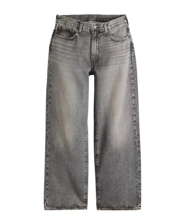 LEVI'S 578 Logo Patch Baggy Jeans - Grey