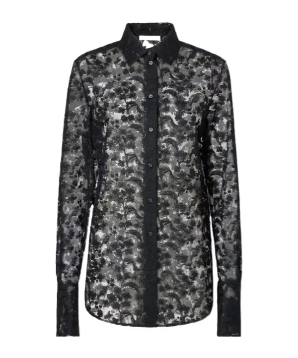 Fendi Ivory Peonia Lace Shirt