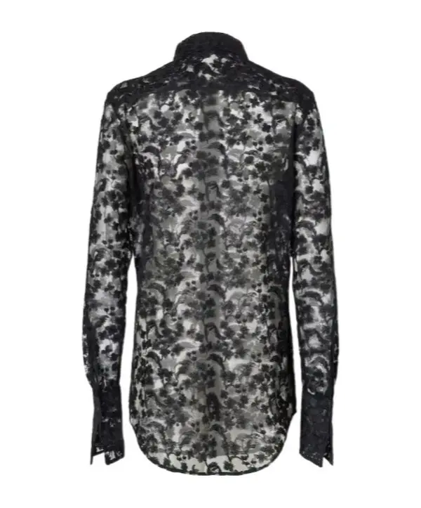Fendi Ivory Peonia Lace Shirt