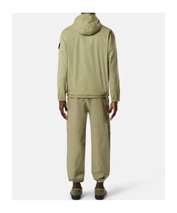 Stone Island Comfort-fit Hooded Zip-up Overshirt - Laurel Green