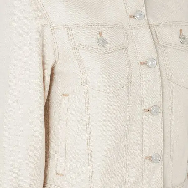 Fendi Ivory Selleria Denim Jacket