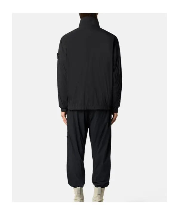Stone Island Comfort-fit Zip-up Overshirt - Black
