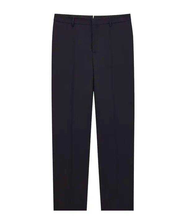 Saint Laurent Slim-fit Pants In Wool Gabardine - Ocean