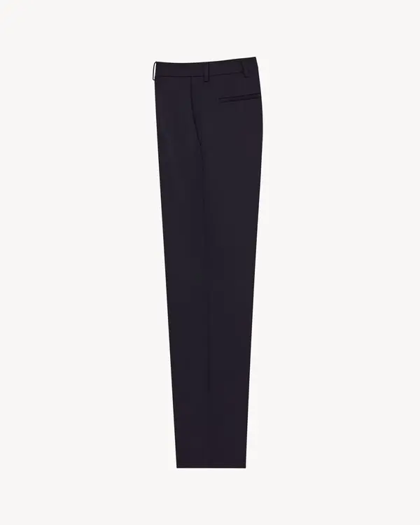 Saint Laurent Slim-fit Pants In Wool Gabardine
