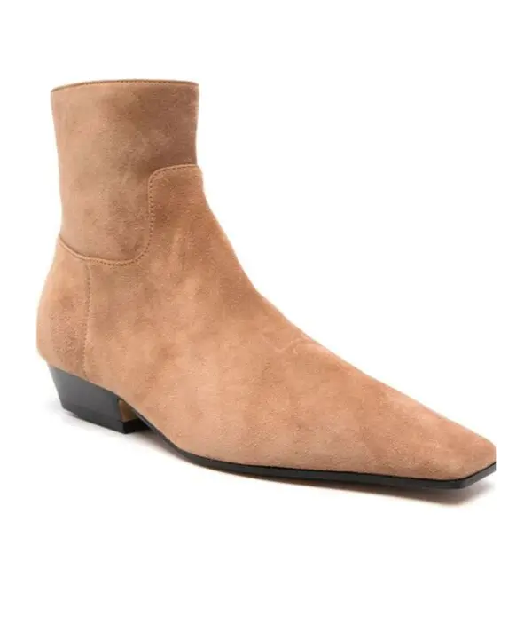 Khaite Marfa Square-toe Ankle Boots