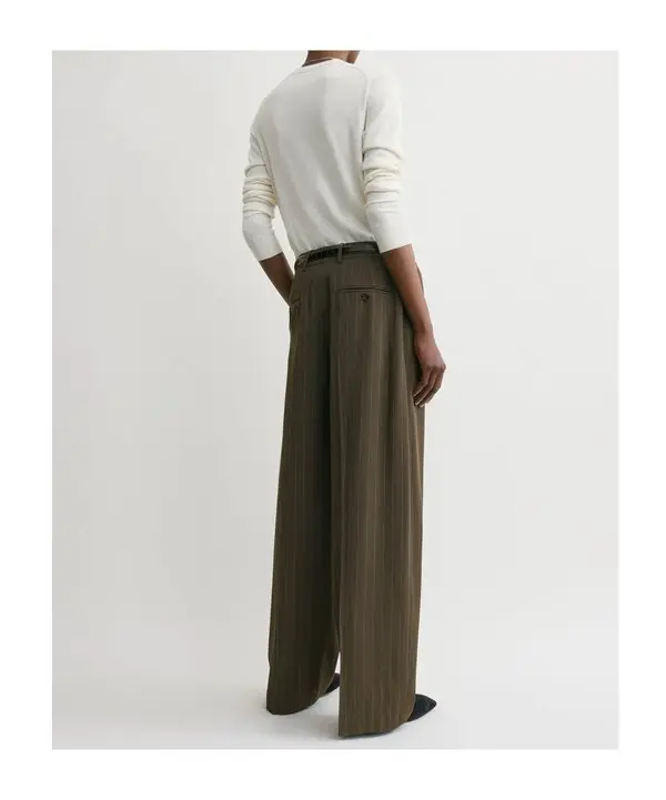 TOTEME Pinstripe Wide Trousers