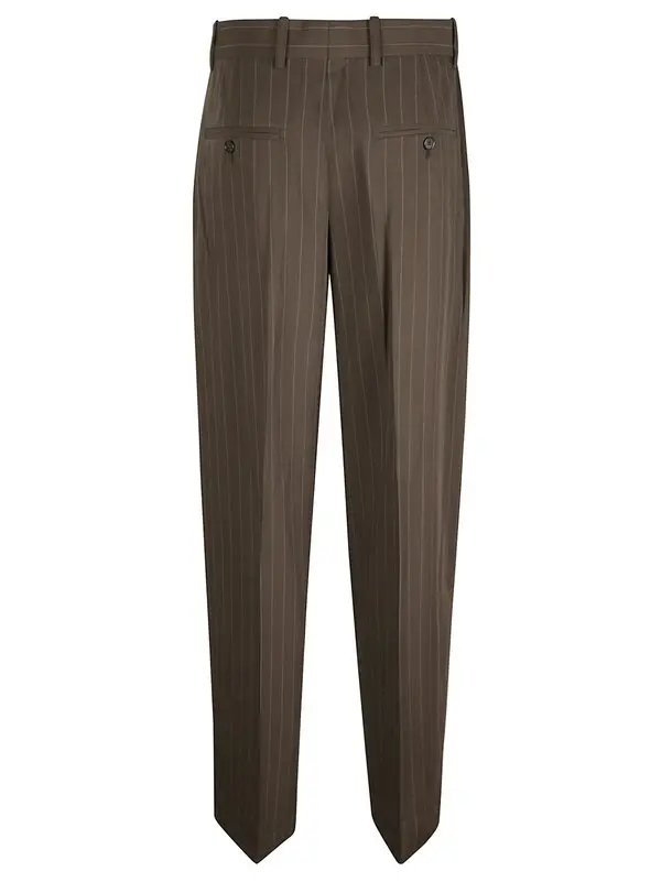 TOTEME Pinstripe Wide Leg Trousers