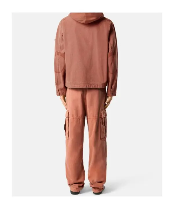 Stone Island Loose-fit Cargo Trousers With Drawstring Cuffs