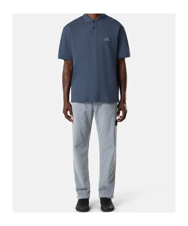 Stone Island Regular-fit Chino Trousers With Contrast Pocket
