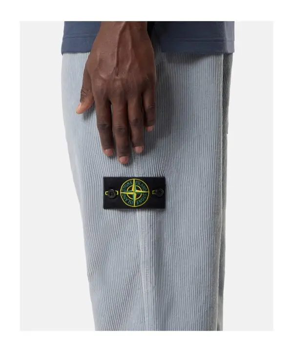Stone Island Regular-fit Chino Trousers With Contrast Pocket