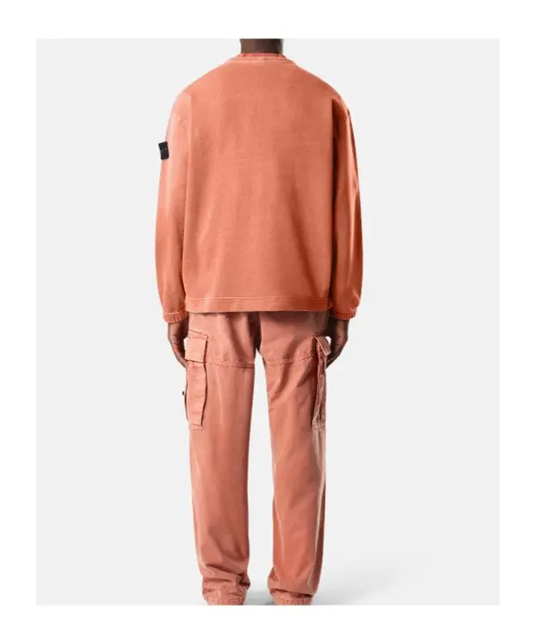 Stone Island Oversized-fit Crewneck Sweatshirt With Chest Pocket