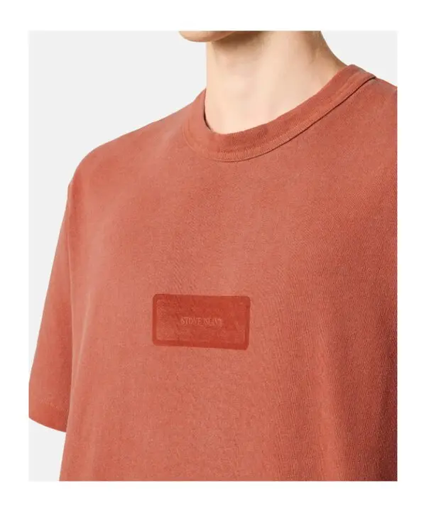 Stone Island Regular-fit T-shirt With Rectangular Print