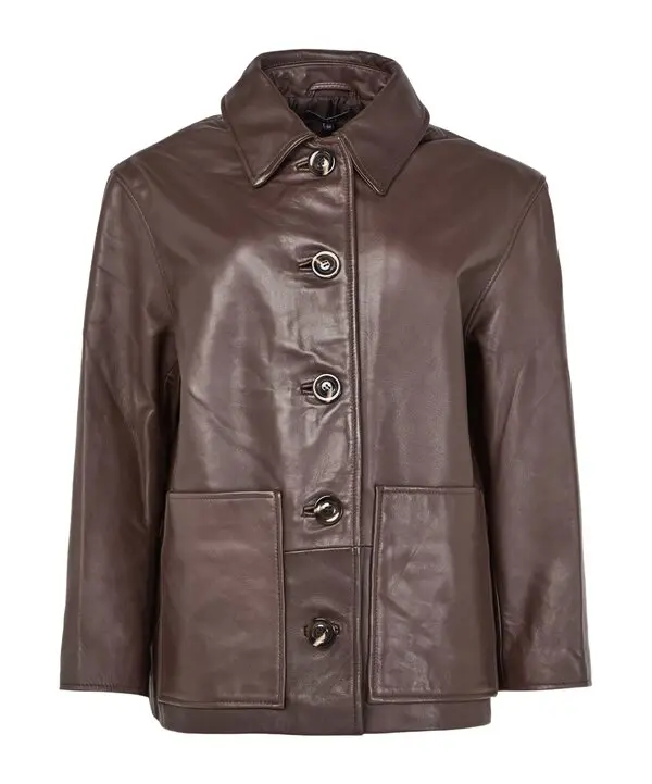 Soeur Vincenzo Leather Jacket - Brown