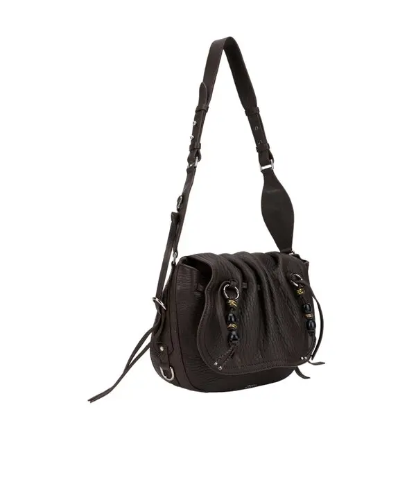 Isabel Marant Étoile Adjustable Shoulder Bag With Drawstring And Tassels - Brown