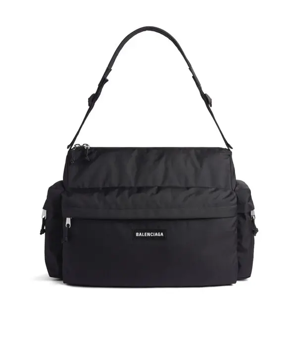 Balenciaga Explorer Medium Multipocket Weekend Bag - Black