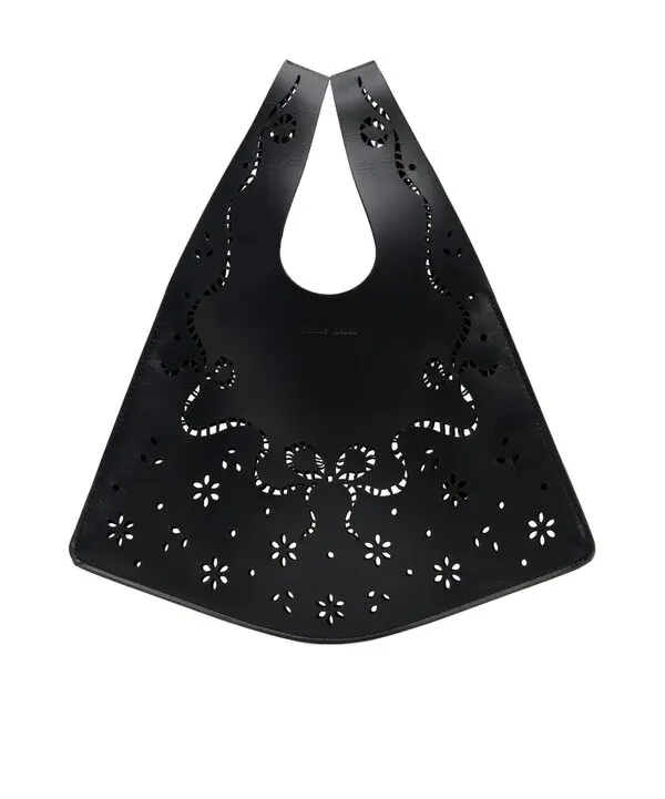 Simone Rocha Mini Laser-cut Tote Bag - Black