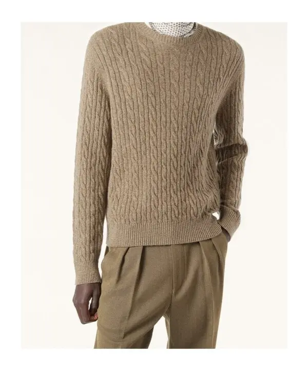 Loro Piana Cable-knitted Crewneck Jumper