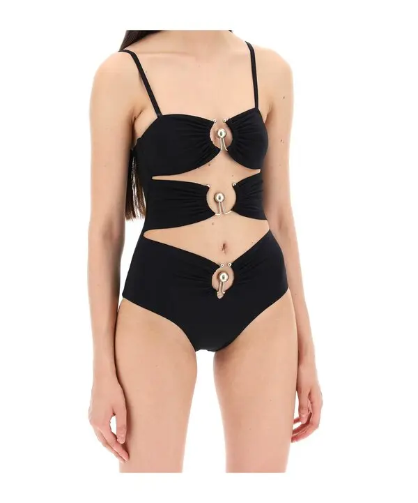 Christopher Esber Square Neck Cut-out Swimsuit