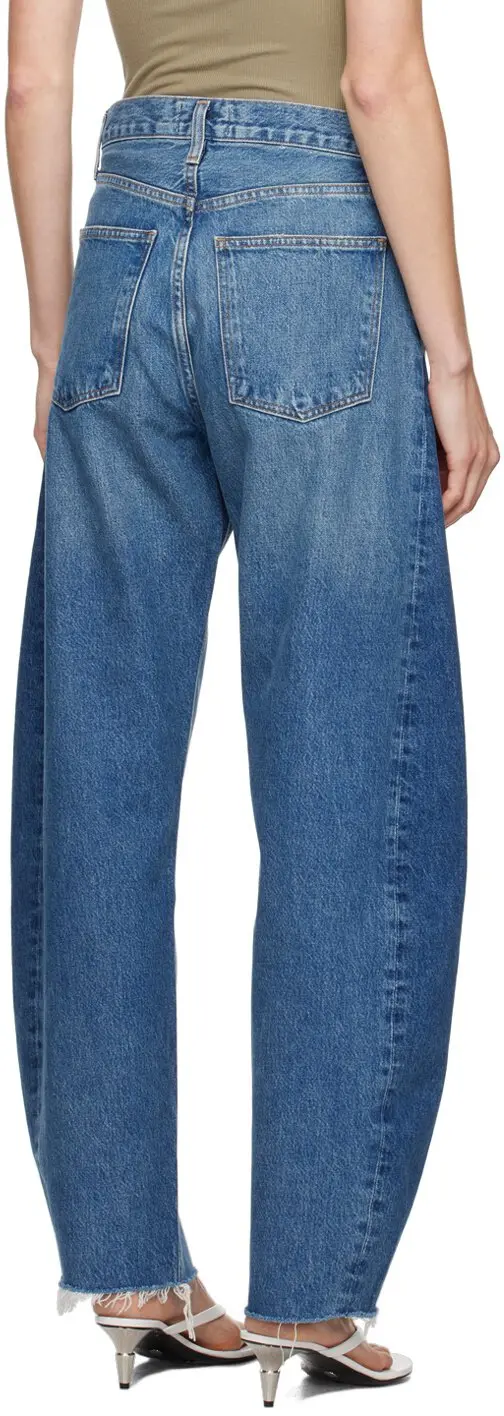 AGOLDE Luna Pieced Curve Jeans - Blue